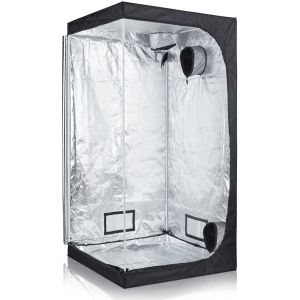 Quality IP20 80*80*160MM 1680D Mylar Led Grow Tent Stainless Steel Structure for sale