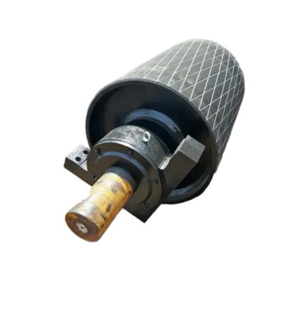Quality Conveyor Belt Pulley with Herringbone Chevron Rubber Lagging for sale