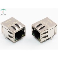 Quality Side Entry Female RJ 45 Network Jack Halogen - Free Phosphor Bronze Material PBT for sale