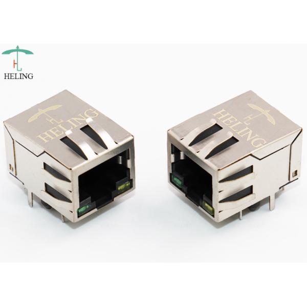 Quality Right Angle RJ45 100Base T Connector Horizontal Entry Standard Latch Down for sale