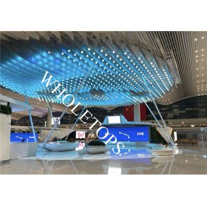 Quality Akzo Nobel Coating Curved Aluminum Panels Curtain Wall Facade 1250mm Width for sale