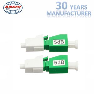 Quality FTTH Female To Male Fiber Optic Attenuator 5dB 10dB Optic LC APC Attenuator for sale