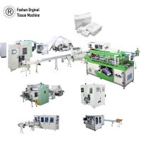 Quality Vacuum Folding Facial Tissue Converting Machine With Lamination System 0-100m for sale