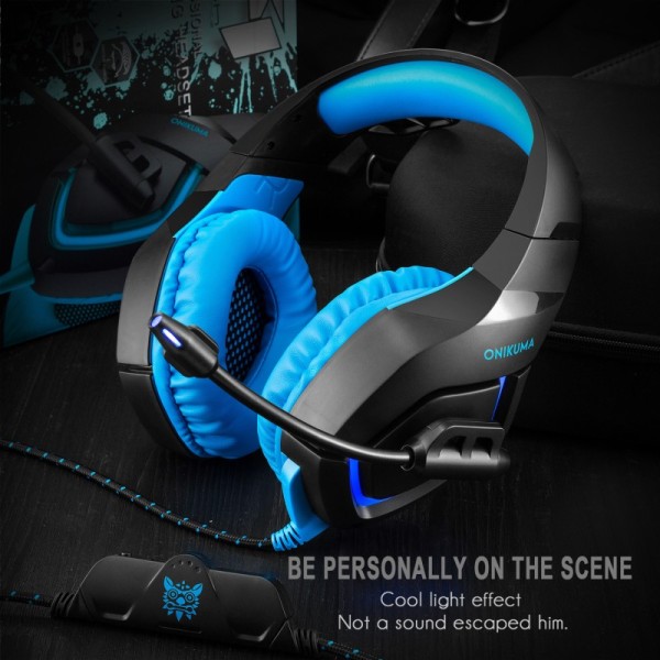 Quality 32ohm 2.2m Onikuma K1b Noise Cancelling PC Headset for sale