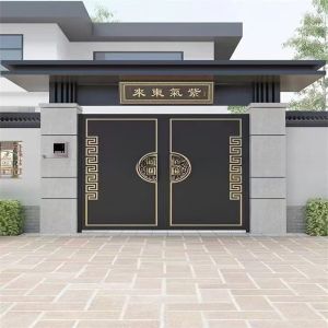 Quality 12 Gauge Hot Dip Galvanizing Wrought Iron Gate Forged for Outdoor for sale