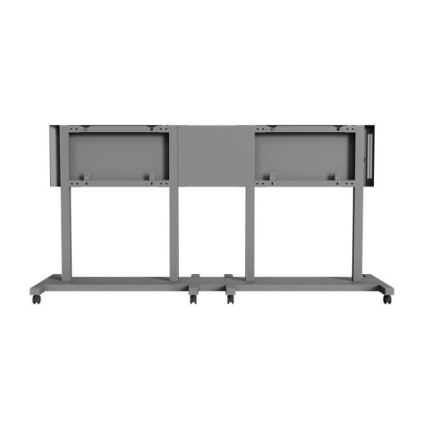 Quality Two 65'' – 86'' Screens TV Trolley Stand For Up To 573Lbs Rolling Media Console for sale