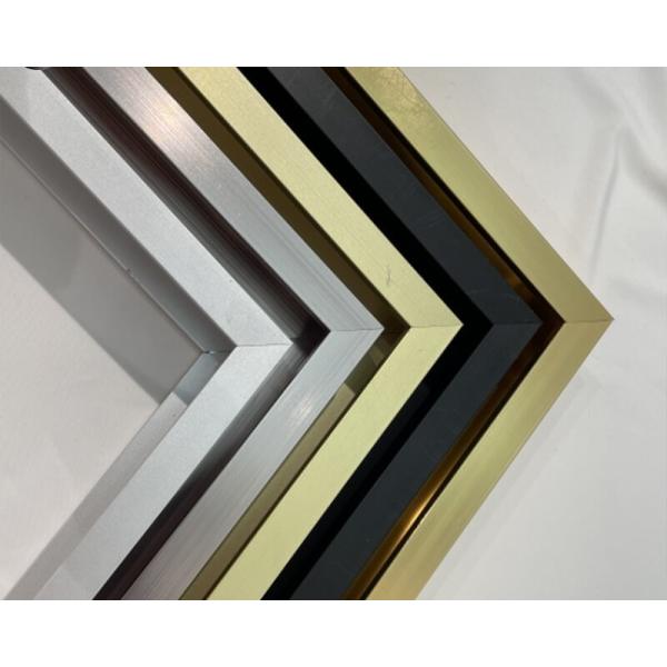 Quality Customized Brushed Surface Aluminum Alloy Profile for Picture Frames and Mirrors for sale