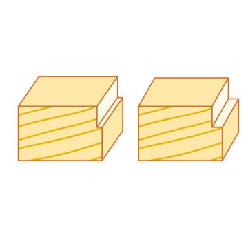 Quality Rabbeting Sets 38.1mm Cutting Diameter Router Bits Set With 6 Pieces Bearing for sale