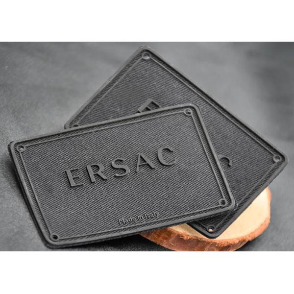 Quality Twill Woven Fabric Heat Transfer Labels Customised With Printed Silicone Logos for sale