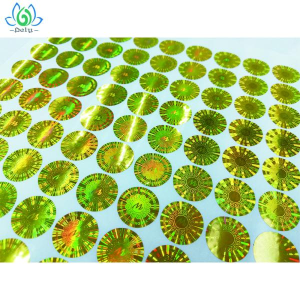 Quality Oilproof Waterproof 3D Hologram Tamper Evident Security Labels for sale