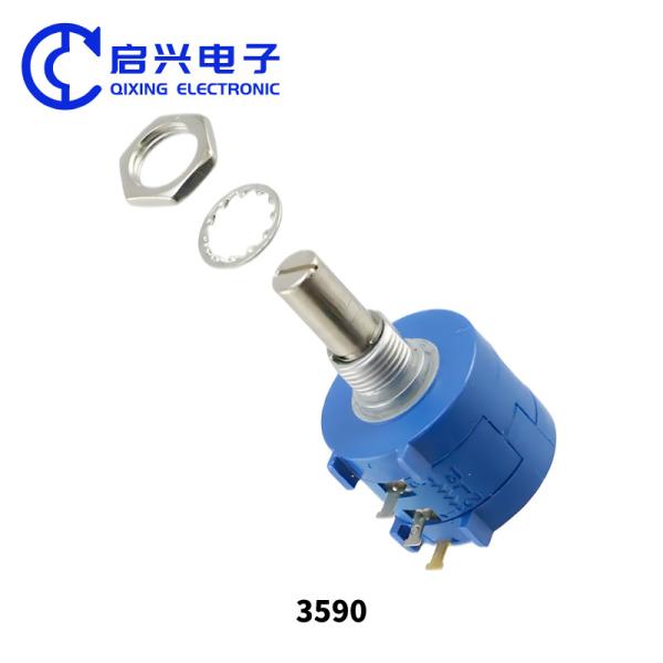 Quality 3590S Multi Turn Rotary Wirewound Potentiometer 10 Turn 100Ω-100KΩ for sale