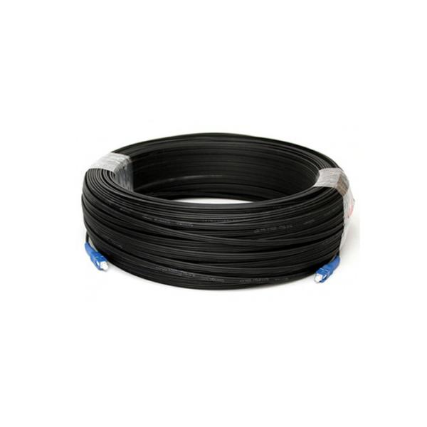 Quality FTTH Drop Cable Patch Cord Fiber Optic Cable Cable With Connector SC/APC SC/UPC 50M for sale