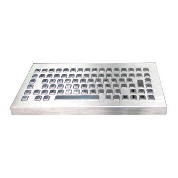 Quality Industrial Desktop Waterproof Vandalproof Stainless Steel Metal Keyboard with 12 for sale