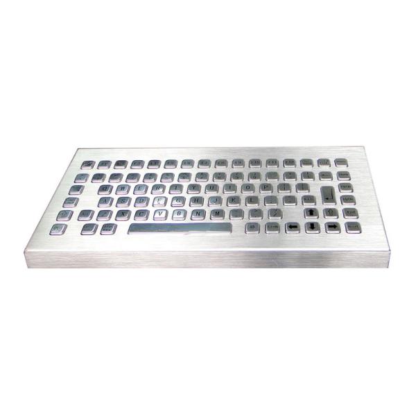 Quality Industrial Desktop Waterproof Vandalproof Stainless Steel Metal Keyboard with 12 for sale