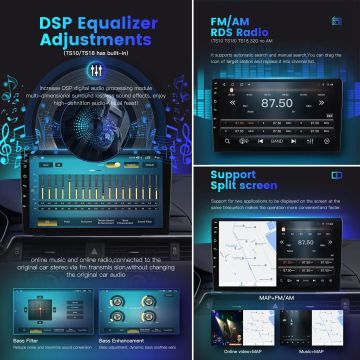 Quality 1280*720 Resolution 9 Inch 10 Inch Double 2din Car Stereo with Android OS and for sale