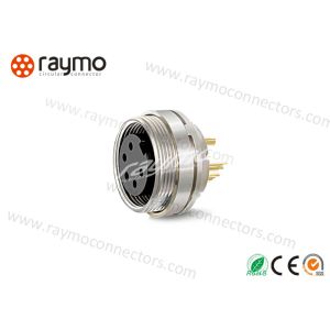 Quality Rugged Solid Threaded Electrical Connector, 5 Pin Circular Connector High for sale