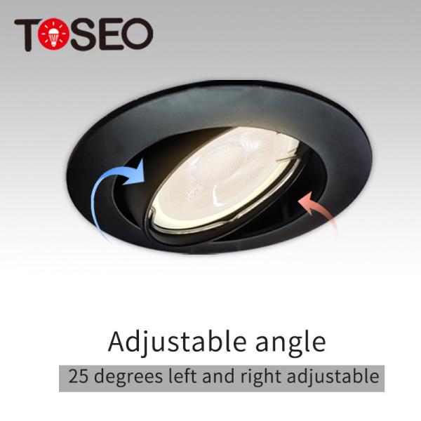 Quality Die Casting Alu Round Gu10 Recessed Downlight Fixtures Adjustable for sale