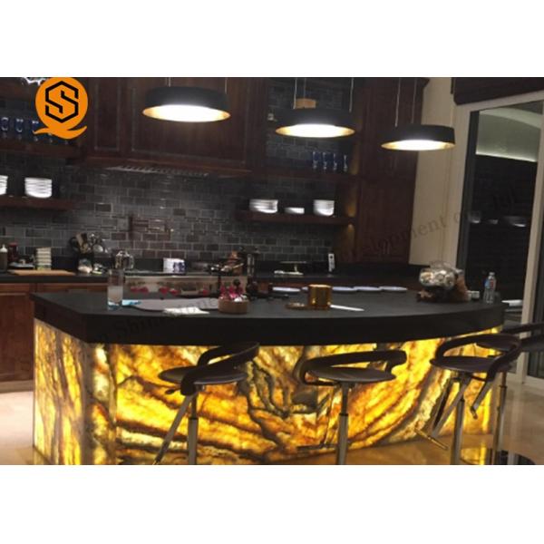 Quality Led Artificial Stone Bar Counter Anti Pollution Size Customized for sale