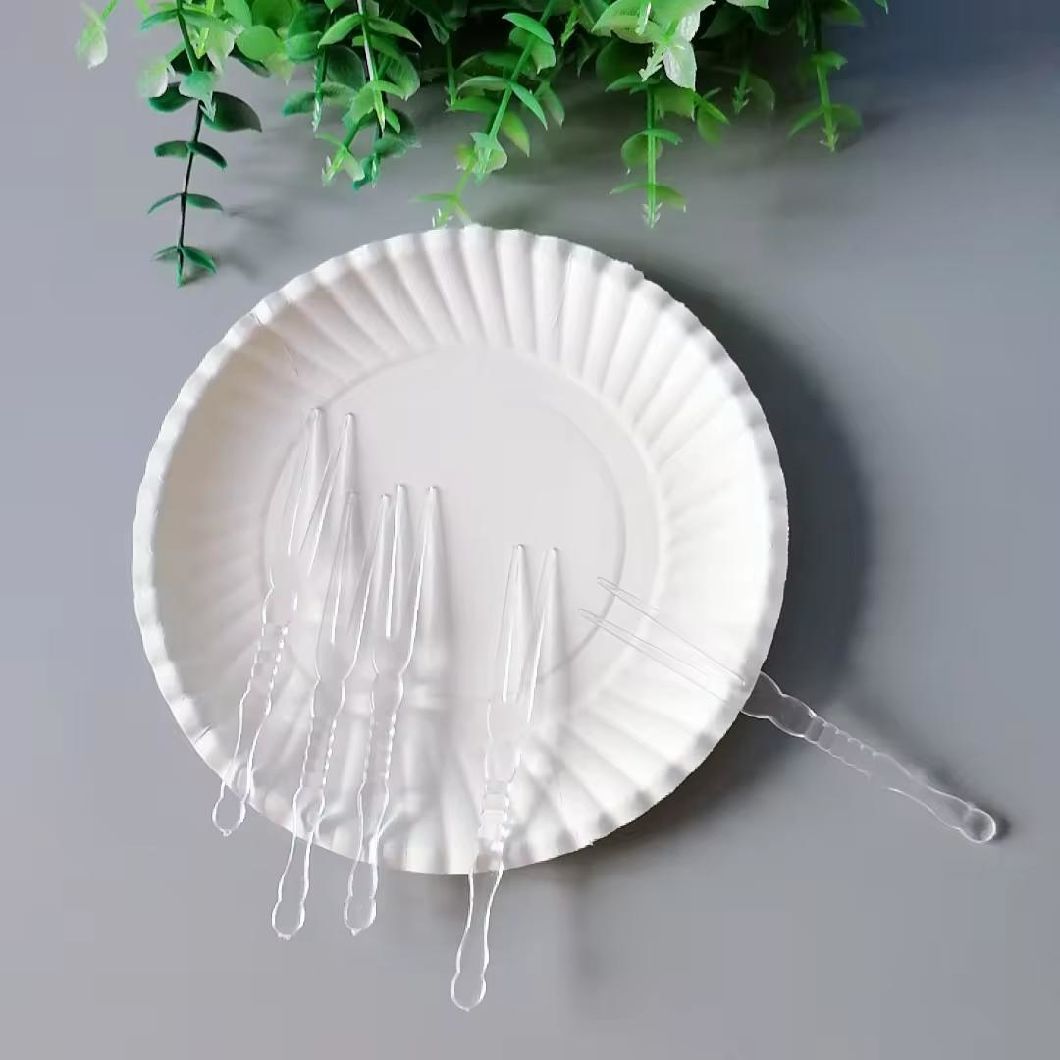 Hot Selling 2023 Gold Polka Dots on Pink Background Disposable Paper Dinnerware Sets Utensils for Bachelorette Party Paper Plate
