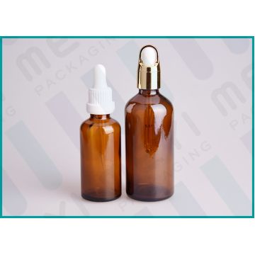 Quality Amber Glass Dropper Bottles With Different Types Dropper / Essential Oil dropper for sale