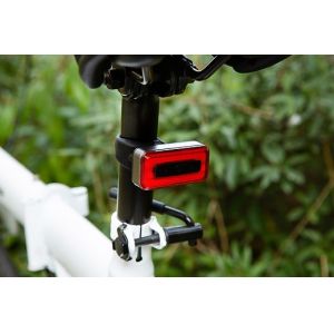 Quality 580mAh Smart Rear Bike Light COB RoHS LED Bicycle Tail Lamp Waterproof for sale