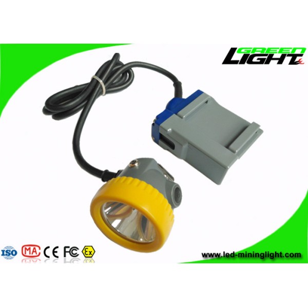 Quality 6.6Ah Li-ion Battery LED Mining Light 15000lux High Beam Corded Lamp Flame Resistant for sale