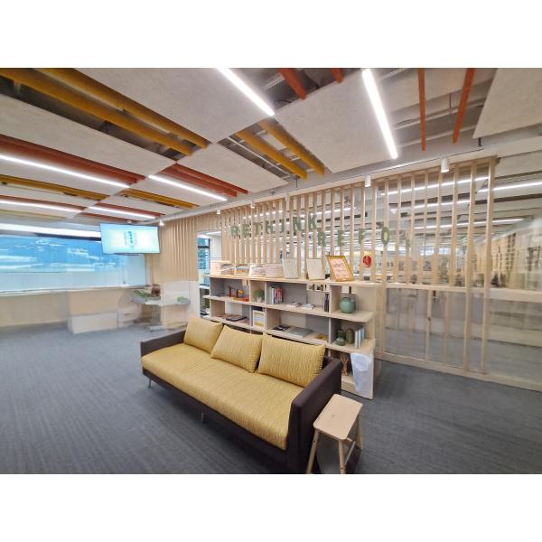 Quality diy easy installatioin office ceiling tiles baffles cement board wood wool acoustic panel for sale