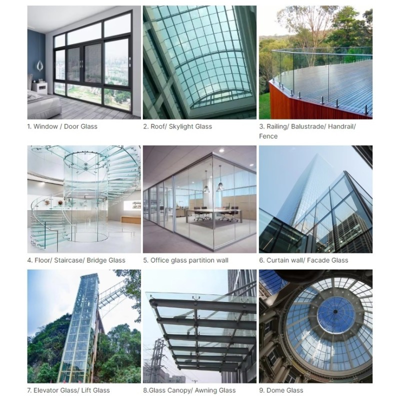 Tempered Laminated Glass Roof Wholesale 66.2 Laminated Security Toughened Sandwich Glass Panel Laminated Glass Price