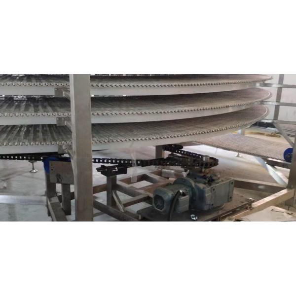 Quality 304 Stainless Steel 10 Minute Retention Continuous Spiral Cooler for sale