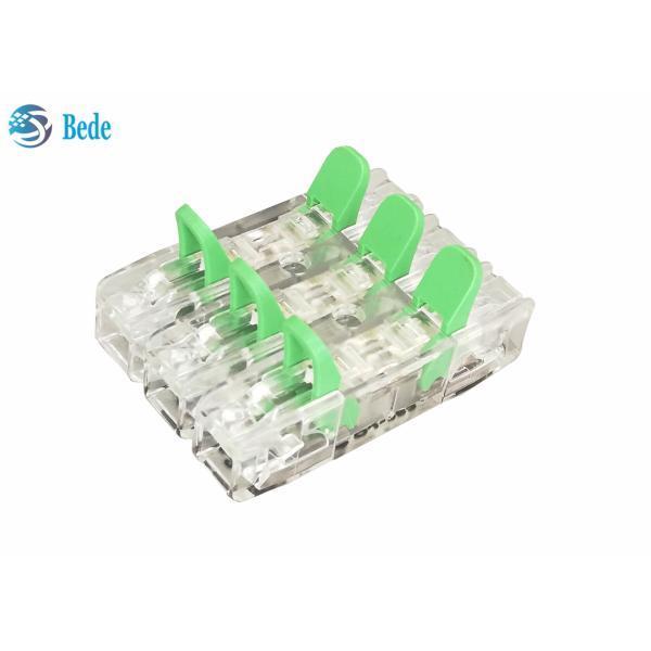 Quality Universal Wire And Cable Quick Wire Connector PA66 3 Input 3 Output 450V for sale