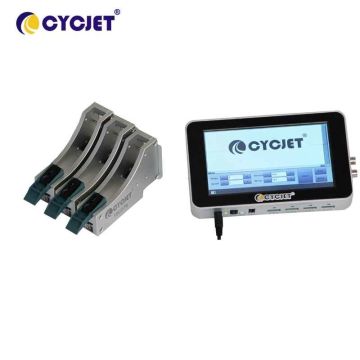Quality 3 Heads Batch Coding Inkjet Printer 37mm Height CYCJET High Resolution Inkjet for sale