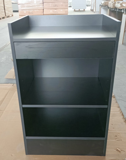Quality 24''W X 20''D X 38'' H Wooden Display Cabinet Black Timber Display Unit for sale