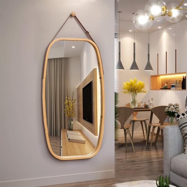Quality Modern Phyllostachys pubescens Mirror Biophilic Home Decoration Nordic Style for sale
