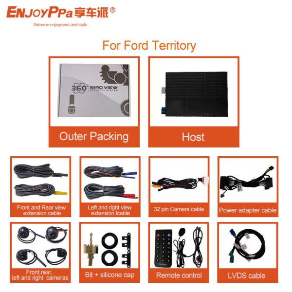 Quality 1080P Car CCTV Camera System For Ford Territory Car Video Monitoring System for sale