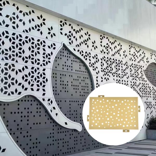 Quality Customized Perforated Aluminum Veneer Panel For Modern Wall Decoration for sale
