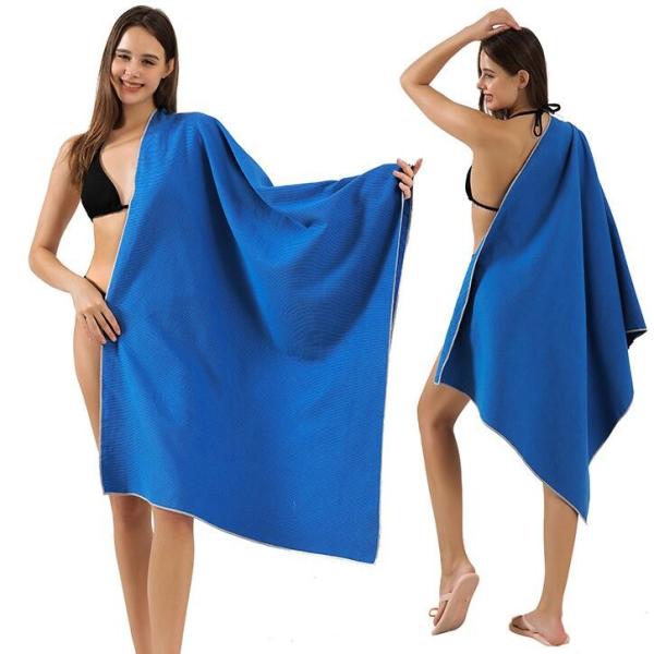 Quality Soft Touch Antibacterial Fast Drying Bath Towels Microfiber Suede Fabric for sale