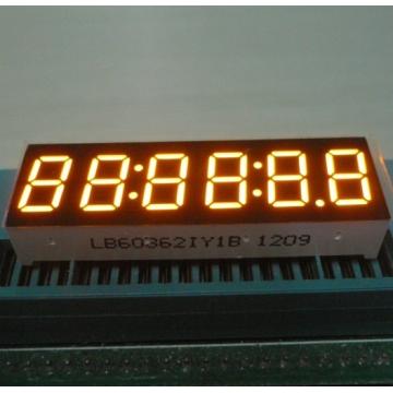 Quality Continuous 6 Digit 7 Segment Alphanumeric LED Display Amber 0.36 Inch for sale
