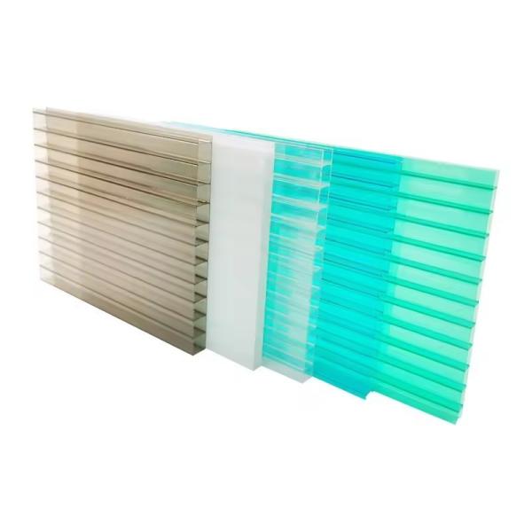 Quality Twinwall Multiwall Polycarbonate Sheet 10mm 8mm Transparent Circular Edge Sun / for sale