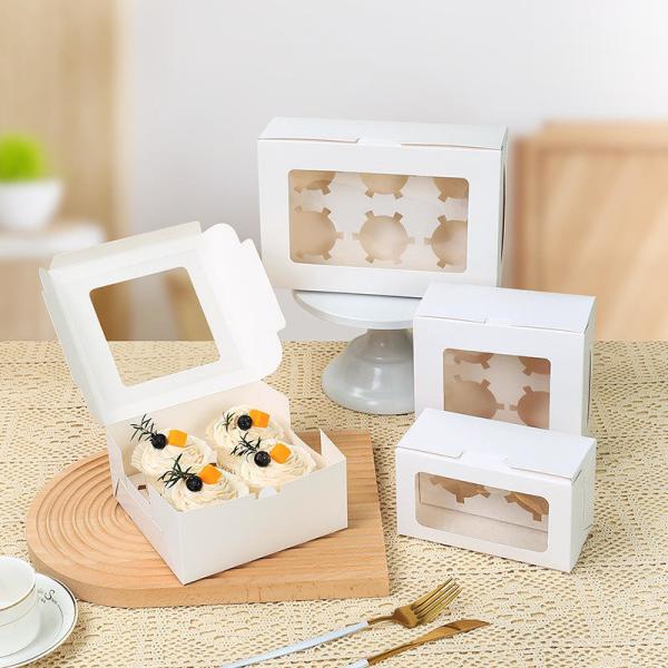 Quality Food Grade Windowed Cake Boxes with Customized Design and Shape for sale