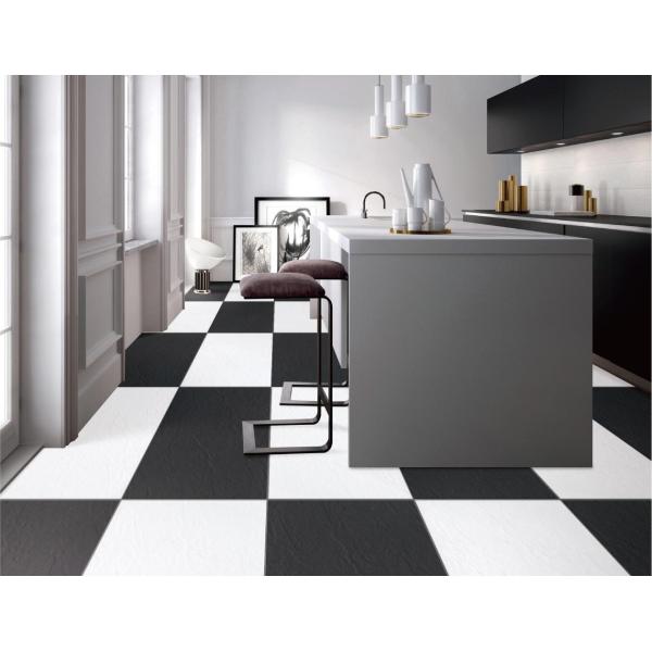 Quality PRIMERA 600x600mm Full Body Porcelain Tiles Matt Rough Black White for sale