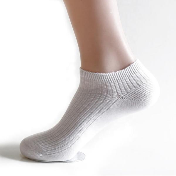 Quality Summer Comfortable Breathable Short Ankle Socks Fabric 3%spandex Logo position for sale