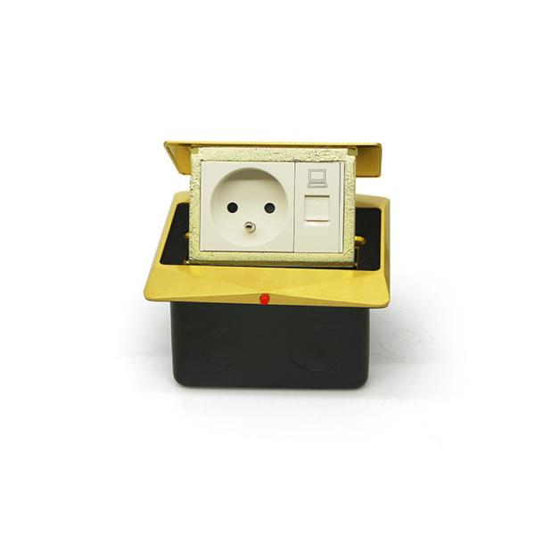 Quality Brass Top IP Rated Floor Socket Pop - Up Design With CE / ISO Certification for sale