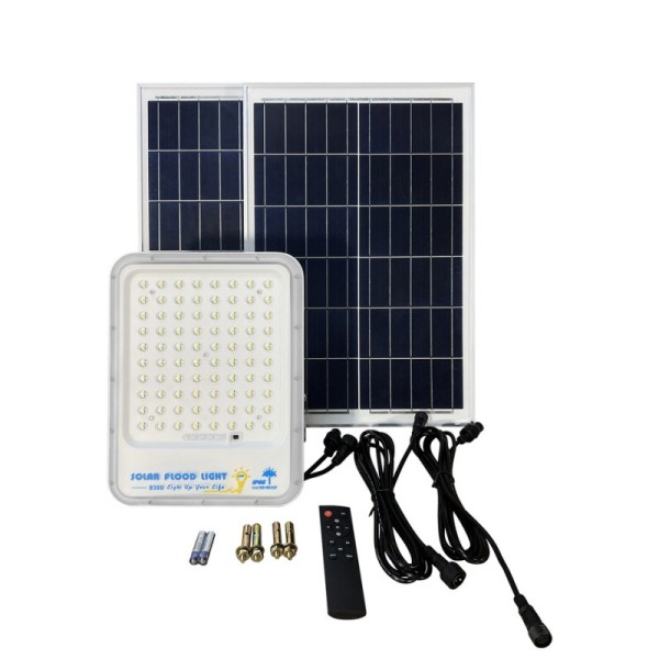 Quality White 700LM Solar Flood Lights Outdoor LED Security Lights Waterproof IP44 For Garden Yard for sale