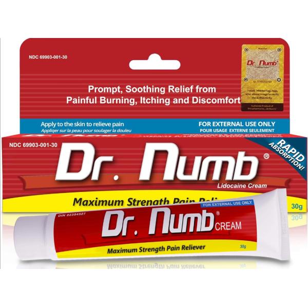 Quality SGS Longest Lasting Numbing Cream 30g Tattoo Pain Cream Customized for sale