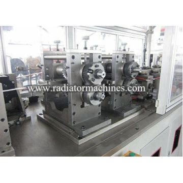 Quality Auto Radiator Fin Machine 5700X1500x2200 Dimension 280m/Min Feeding Speed for sale