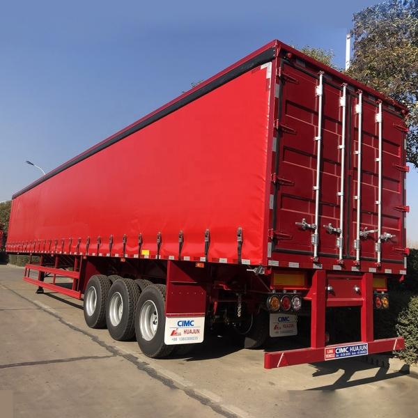 Quality Truck Mechanical Suspension 40ft Curtain Side Semi Trailer for Loading and for sale