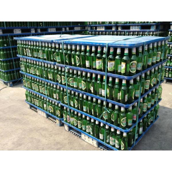 Quality Customized 1200*1000 4 Way Entry Plastic Pallet for Beer Bottles and Juice for sale