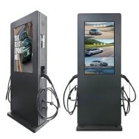 Quality 43 Inch 22KW Double Electric Car EV Charger Outdoor Digital Signage With OCPP 1 for sale