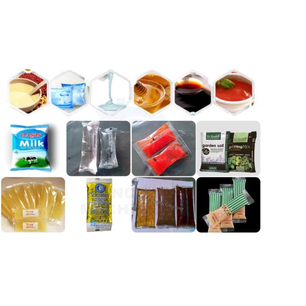 Quality BOPP Oil Sachet Packing Machine Shampoo Pouch Filling Machine 45mm for sale