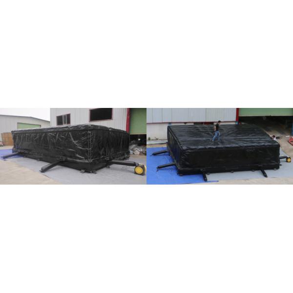 Quality 8x6m indoor stunt jump foam pit airbag with sealed cover for GYM safety landing for sale